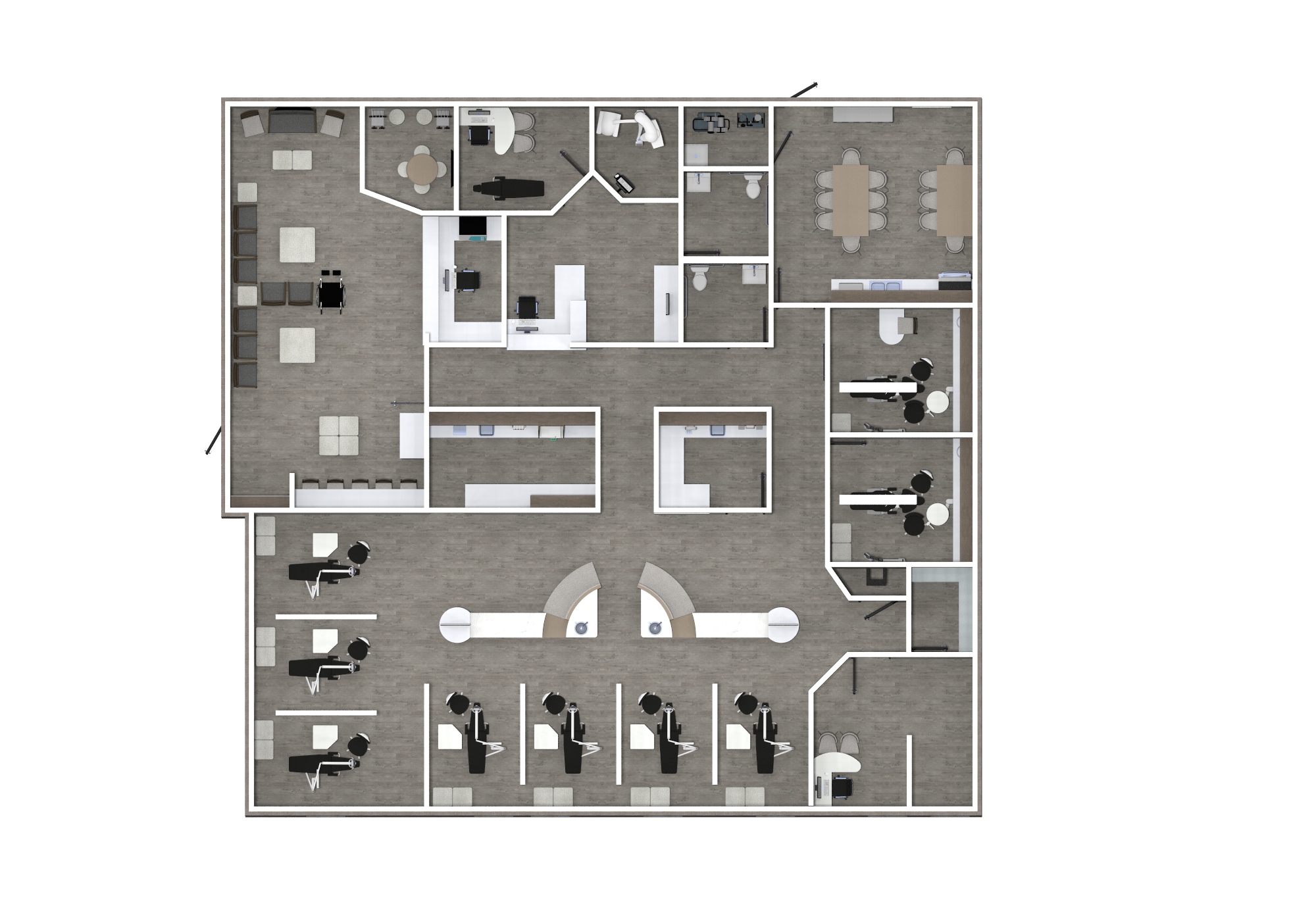 Ortho Practice with Spacious 7-Chair Bay - Integrated Design Studio